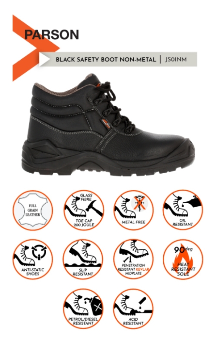 Parson (Non-Metal) - ProFit Footwear - PPE Safety Shoes