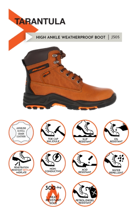 Tarantula (Tan) - ProFit Footwear - PPE Safety Shoes