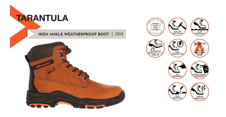 Tarantula (Tan) - ProFit Footwear - PPE Safety Shoes